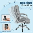 Vineego Office Chair High Back Computer Chair Ergonomic Desk Chair, PU ...