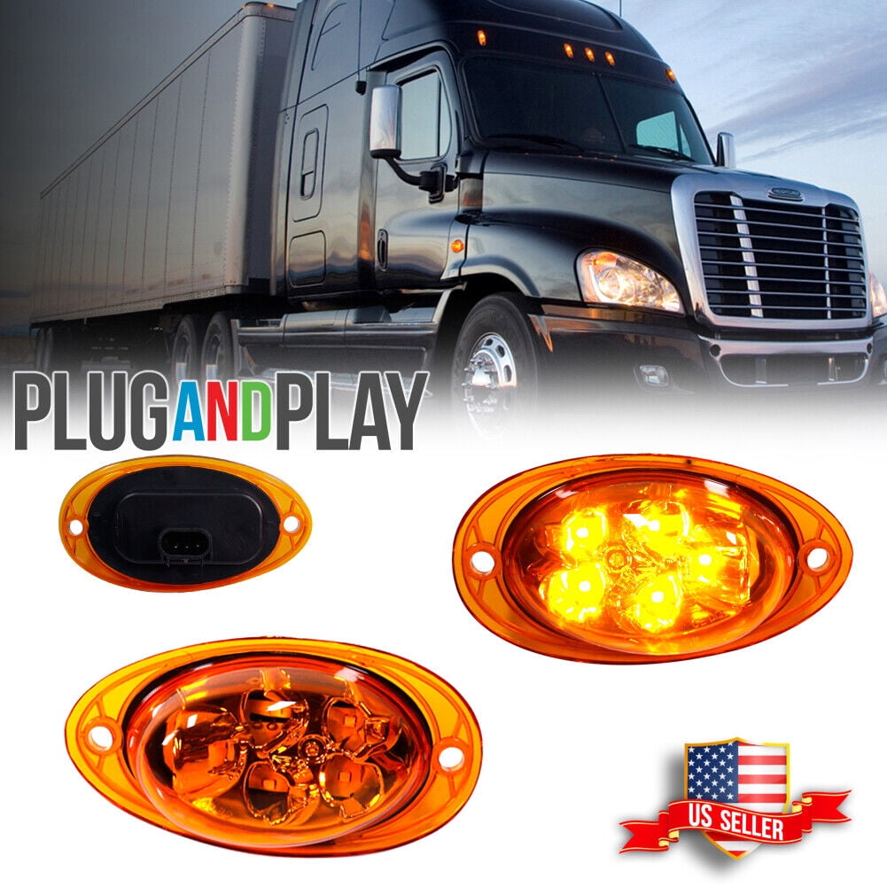 GTINTHEBOX Cab LED Side Marker Turn Signal Light For 2008-2017 ...