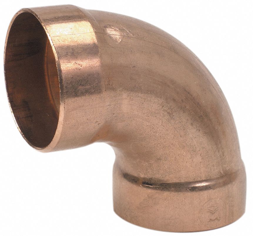 Streamline DWV Elbow,90 Deg.,Wrot Copper,2",CxC W 07403 - Walmart.com