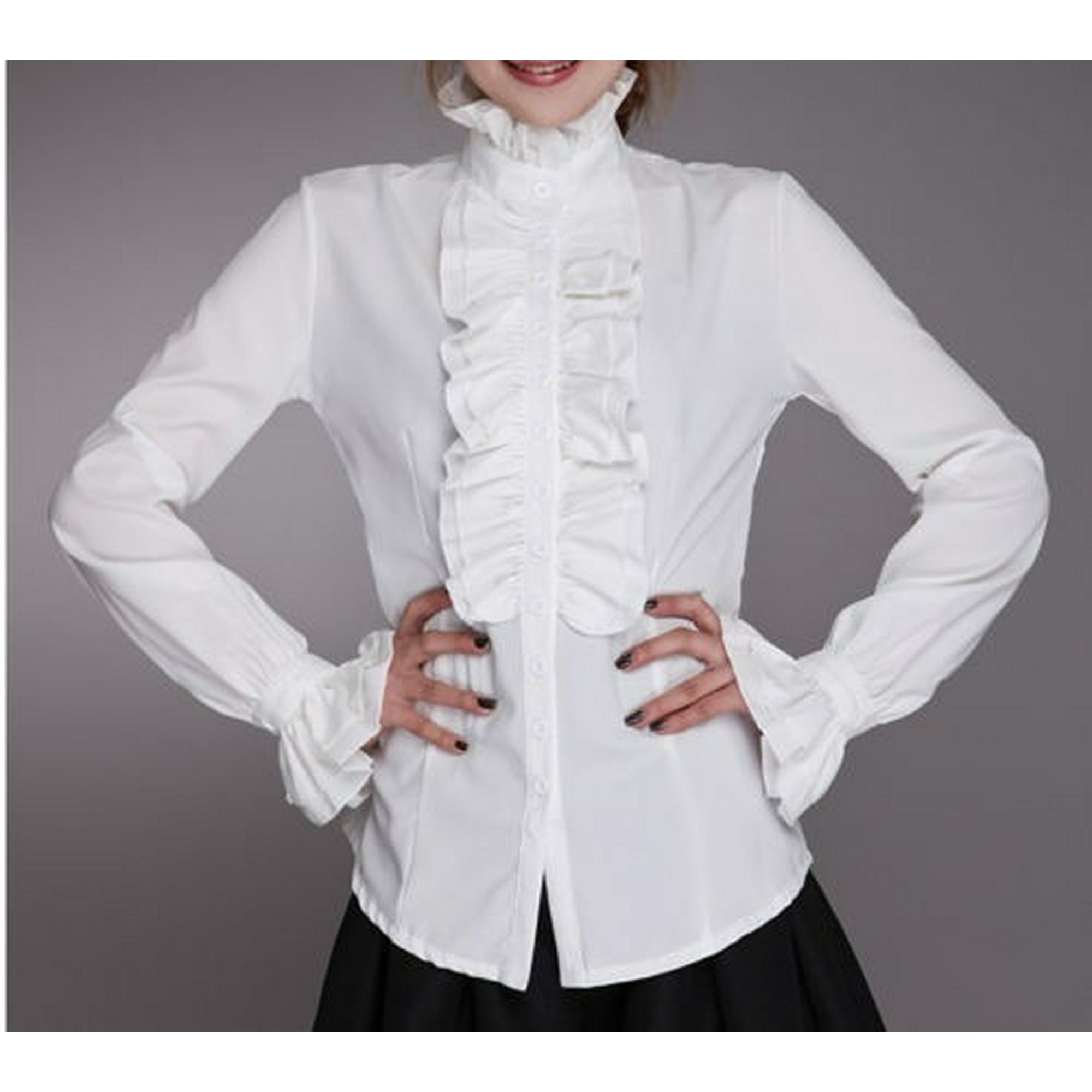 Click here for Sayoo Victorian Womens Long Sleeves Tops High Neck... prices