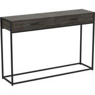 AC Pacific Logan Wood and Metal Console Table, Brown - Walmart.com