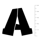 4.5" Comic Serif Alphabet Stencils by Craft Smart® 29 designs - Walmart.com