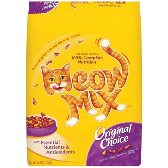 Del Monte Foods - Pet Food 16 Lb Original Meow Mix Cat Food - Walmart.com