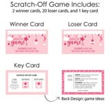 Big Dot of Happiness It's a Girl - Pink Baby Shower Game Scratch Off ...