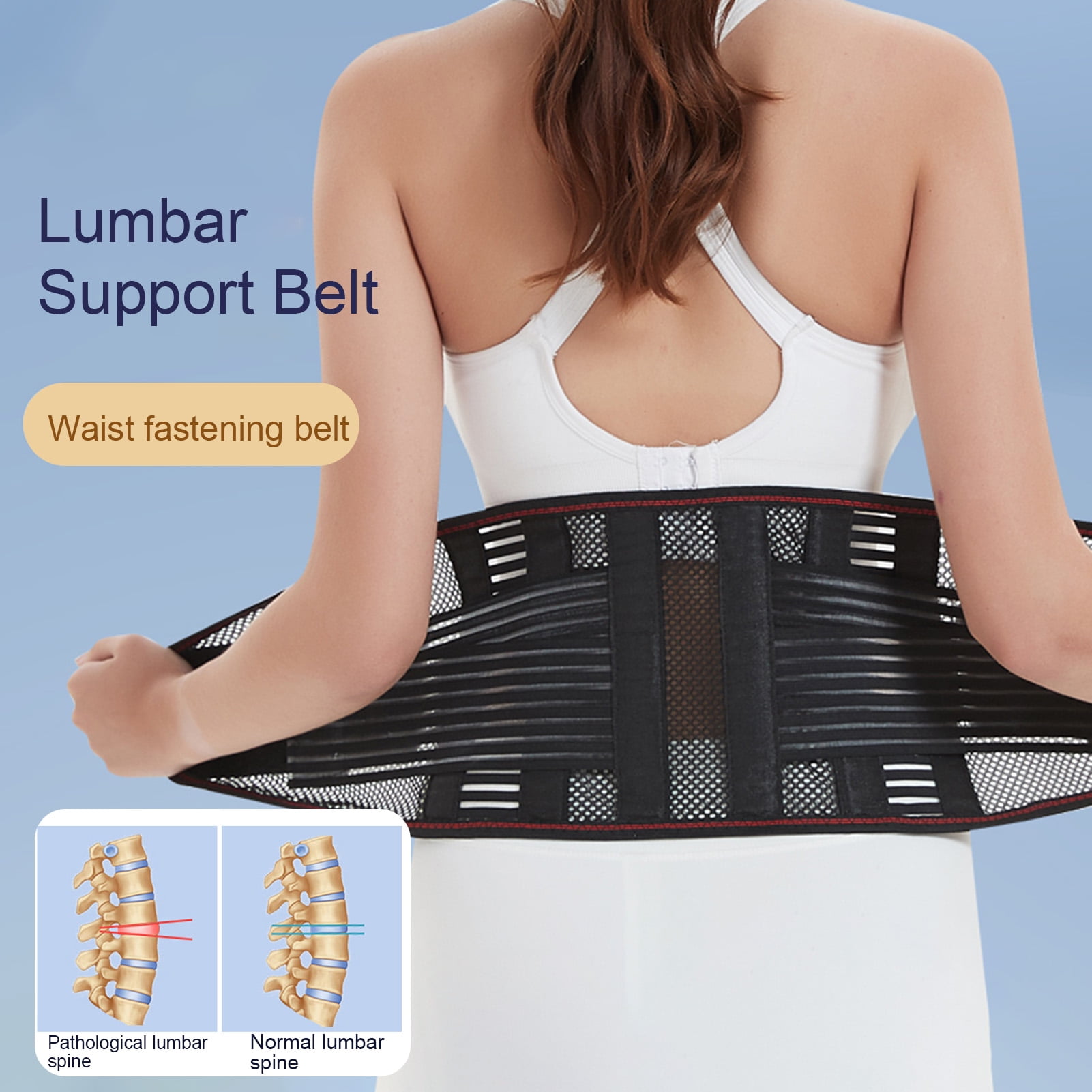 Click here for Unbranded Lumbar Support Belt Steel Plate Support... prices