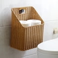 Wall Mount Plastic Woven Basket, Space Saving Hanging Shelf for ...