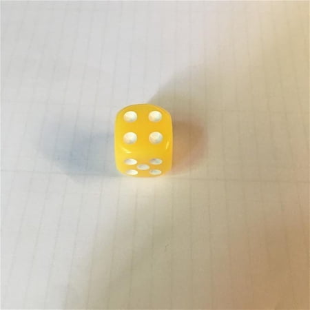 High Quality Six Sided Spot D6 Playing Games Dice SetYELLOW | Walmart ...