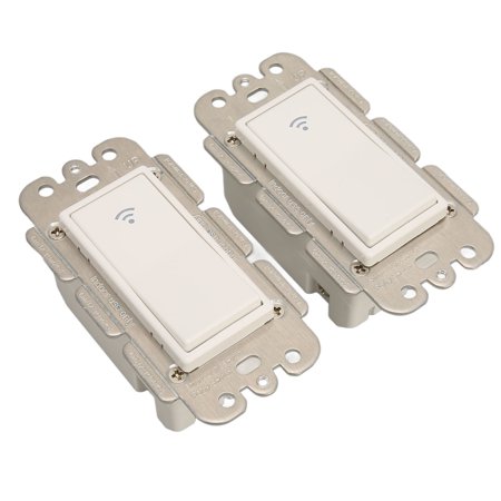 Smart Light Switch, 2 Gang In Wall Light Switch Wireless For Home ...