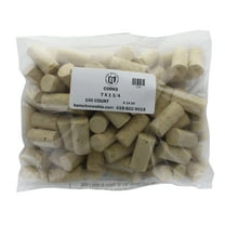 Wine Bottle #8 Straight Corks 7/8" x 1 3/4", All-Natural, Beveled, Bag ...