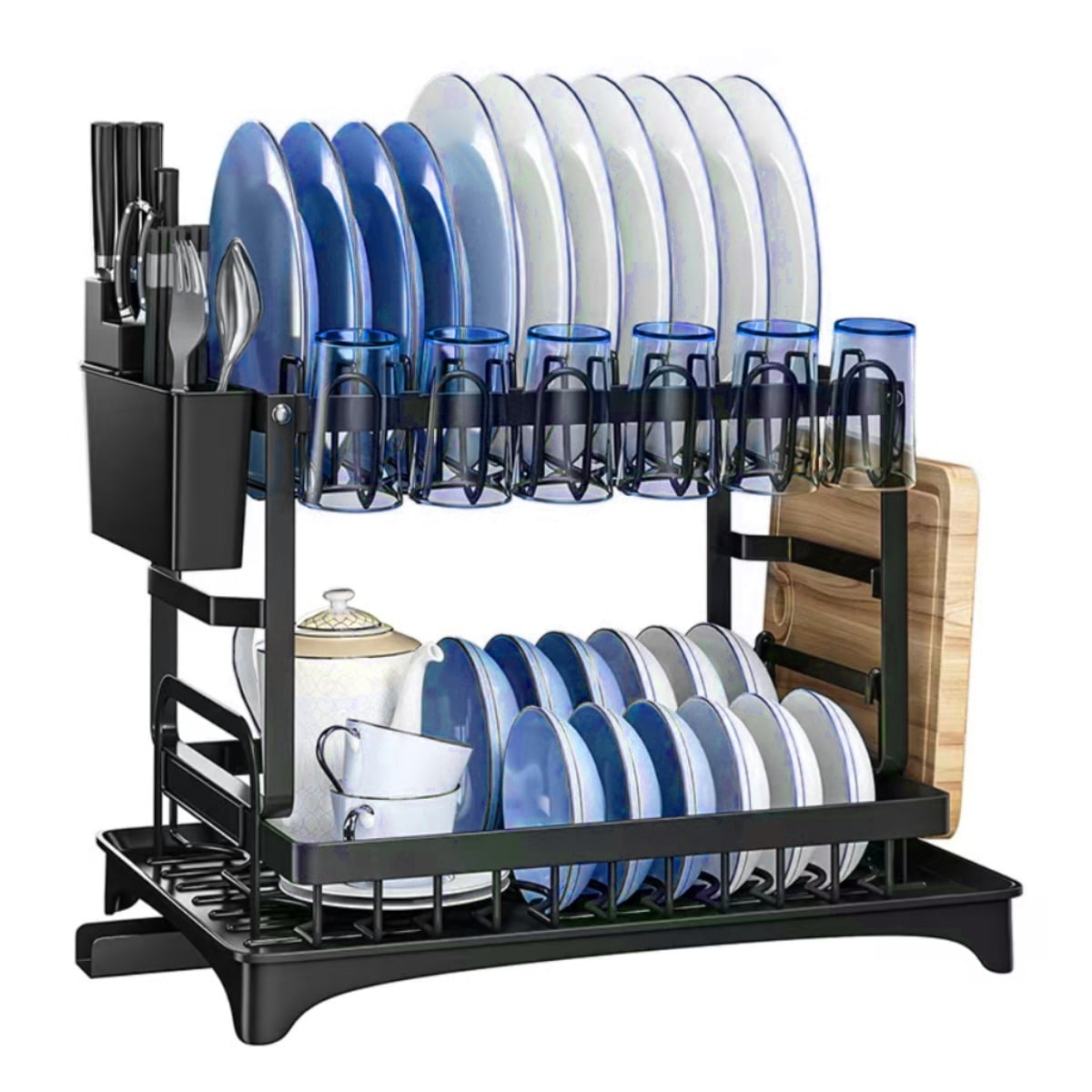 Escurridor de platos Happy Life acero inoxidable 2 niveles | Bodega ...