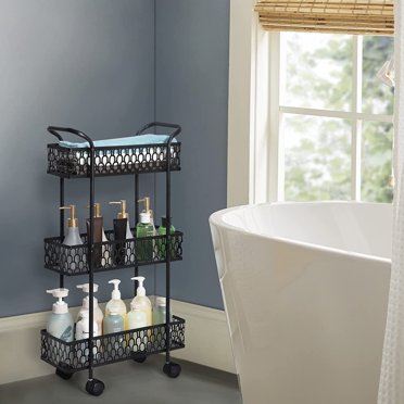 2 Pack 3 Tier Slim Storage Kitchen Cart, Shelving Unit Rolling Rack ...