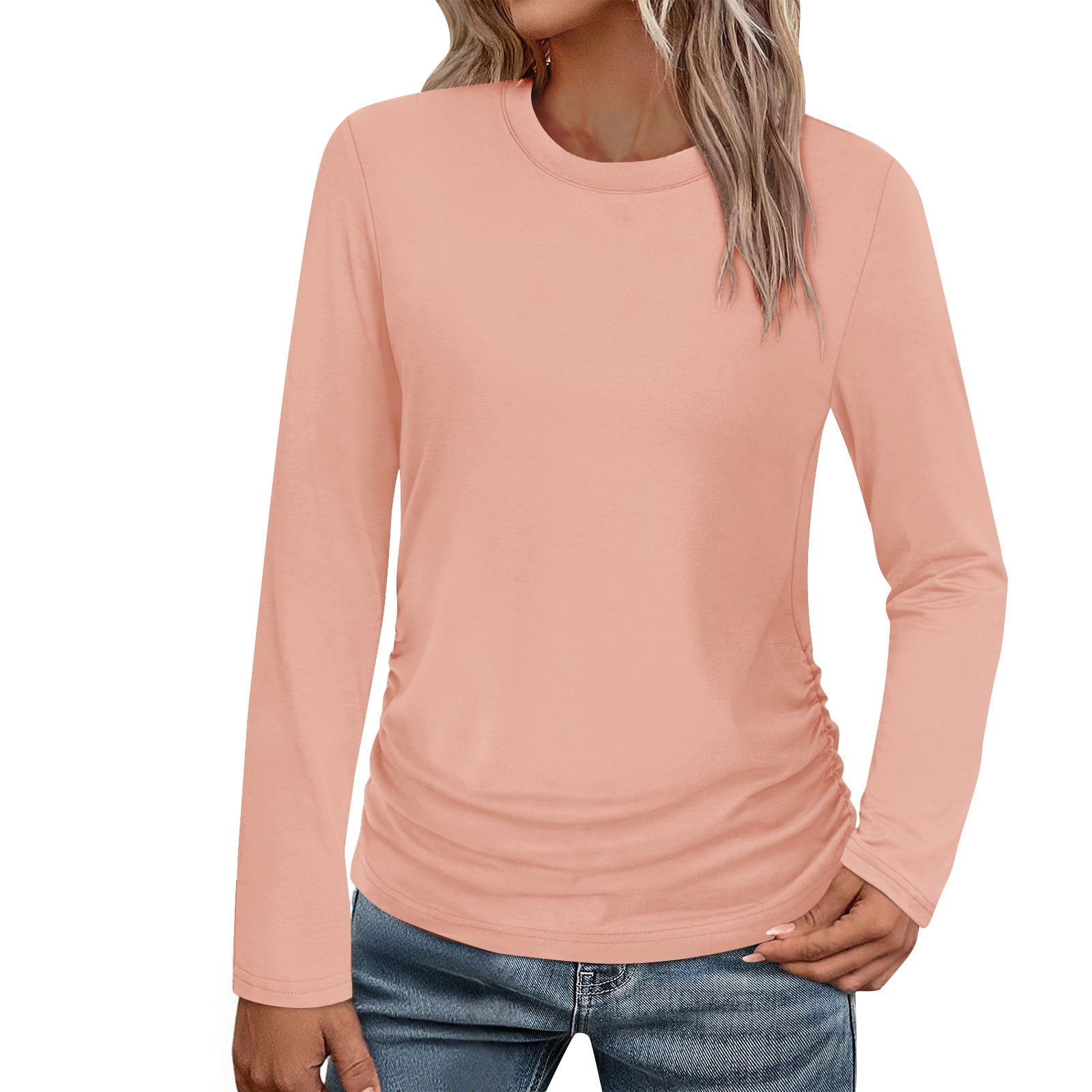 Click here for Abatab Womens Long Sleeve Shirts Basic Tee Fall Co... prices