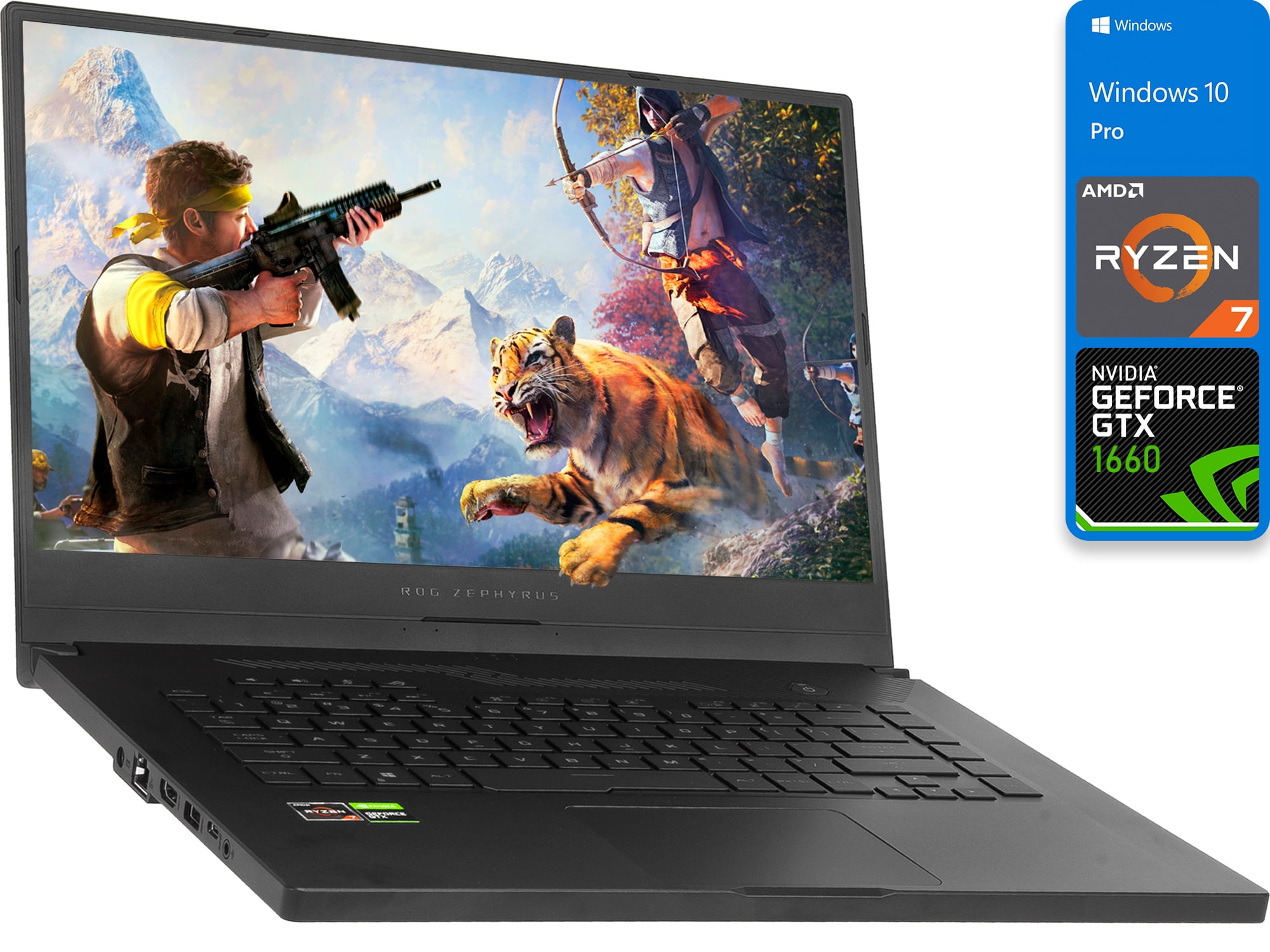 ASUS ROG Zephyrus G Ultra Slim Gaming Notebook, 15.6" IPS FHD Display ...