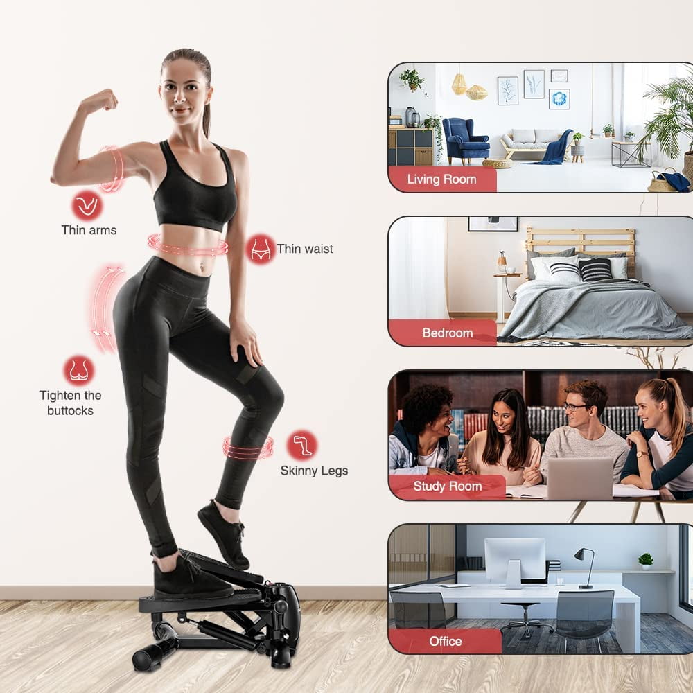 Buy ZaoLinQi Mini Exercise Stepper 330lb, Stair Steppers with Display ...