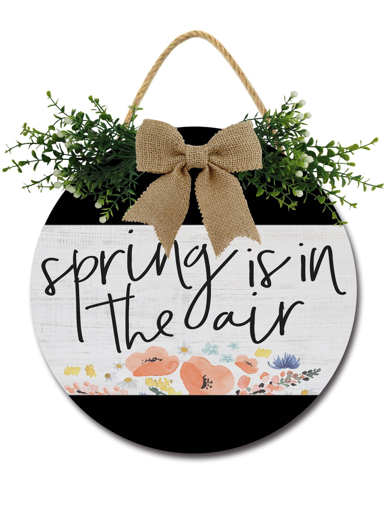 Front Door Porch Decorations Spring In The Air Door Hanging Sign 11 ...