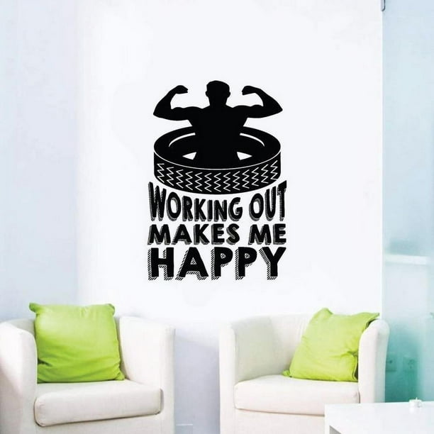 Working Out Makes Me Happy - Exercise Self Motivation Quote Fitness ...