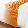 Bed Runner Orange Polka Dots Ombre Bedding Scarves Soft Decorative Bed ...