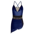Doomiva Women's Rhinestone Gymnastics Leotard Figure Skating Sling ...