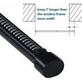 4 Pack Tension Rod Oval Spring Tension Curtain Rod Adjustable 22 to 36 ...