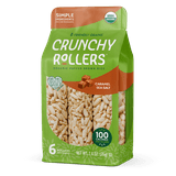 Crunchy Rollers Organic Puffed Brown Rice Crunchy Rollers Caramel Sea ...