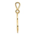 10k Yellow Gold Letter S Filigree Initial Pendant Charm, Polished ...