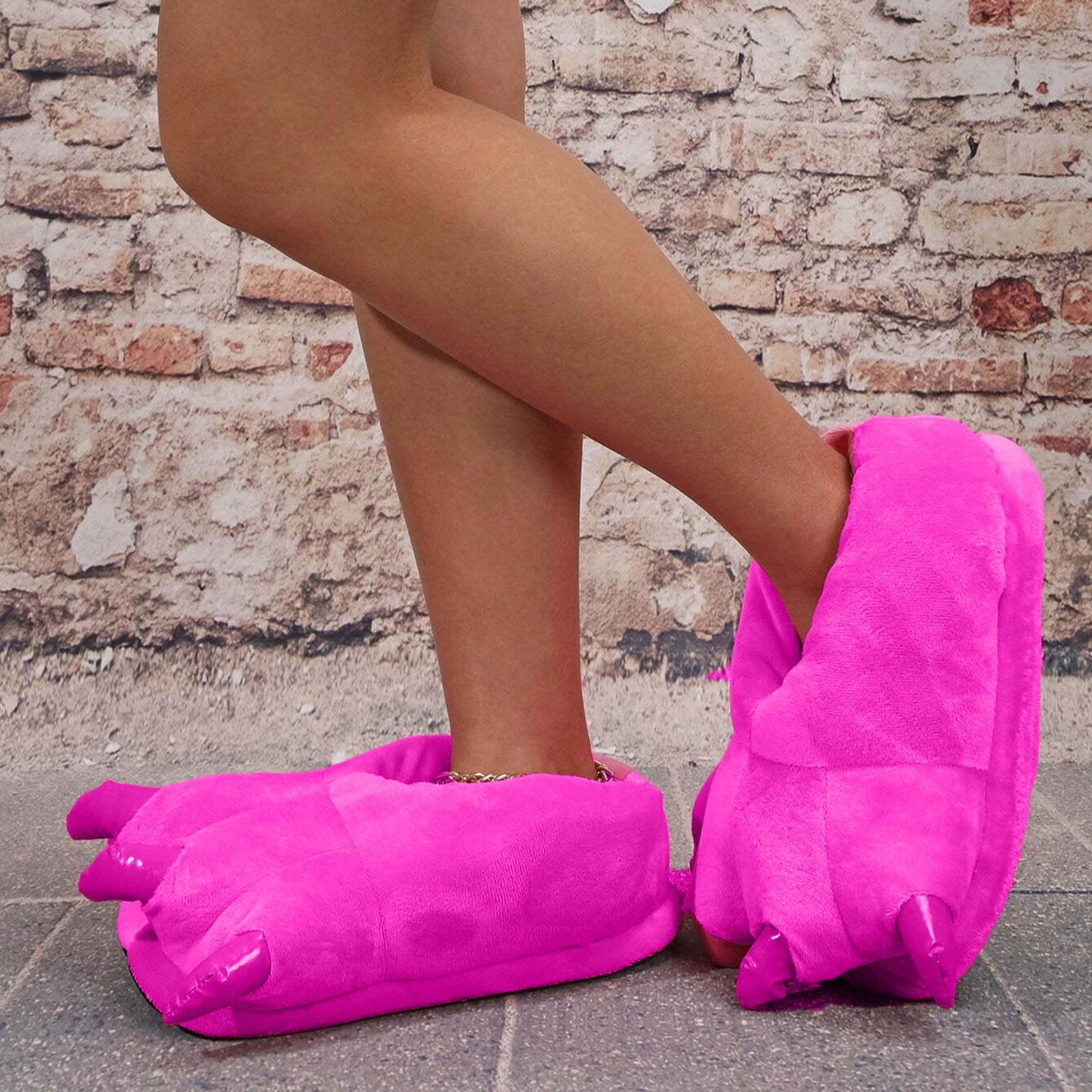 Plush Animal Paw Slippers,Fun Novelty Bear Claw, 53% OFF