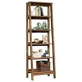 Pemberly Row 5-Shelf Transitional Engineered Wood Bookcase in Vintage ...