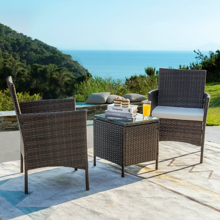 Java 3 piece rattan bistro set store