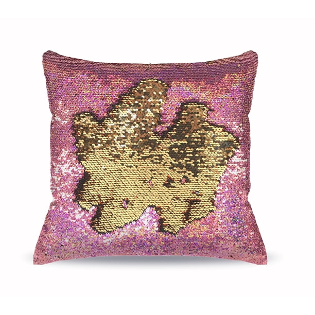 Mainstays Reversible 17" x 17" Sequin Sparkle Pillow - Walmart.com