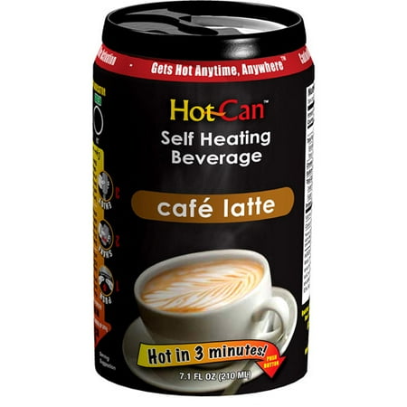 Hot-Can Self-Heating Cafe Latte Beverage, 12pc - Walmart.com