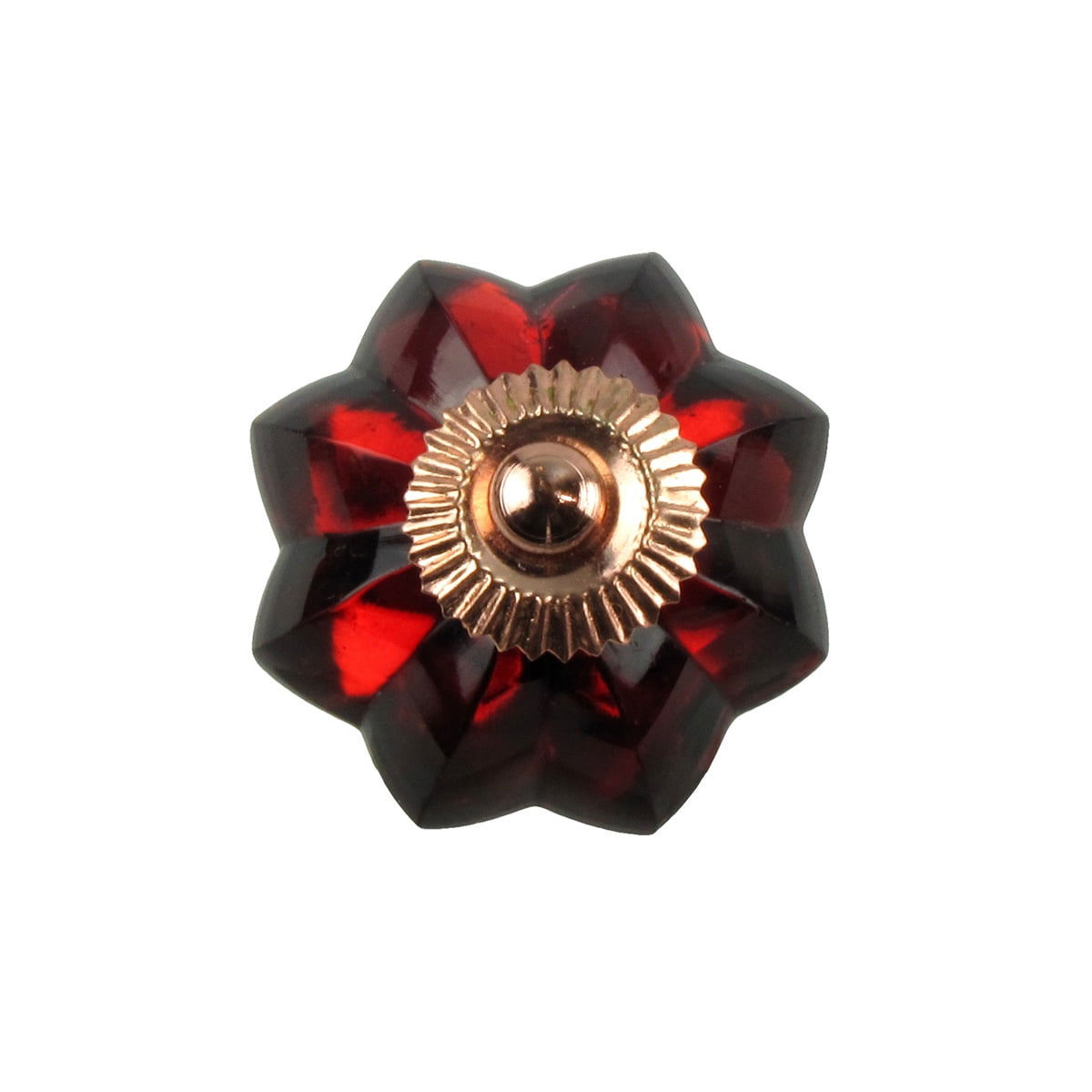 New Antique Ruby Red Glass Cabinet Knob Dresser Drawer Pull Wardrobe ...