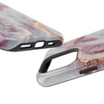 Blush Stone Marble Tough Phone Case, Chic Dual Layer Protective Cover ...