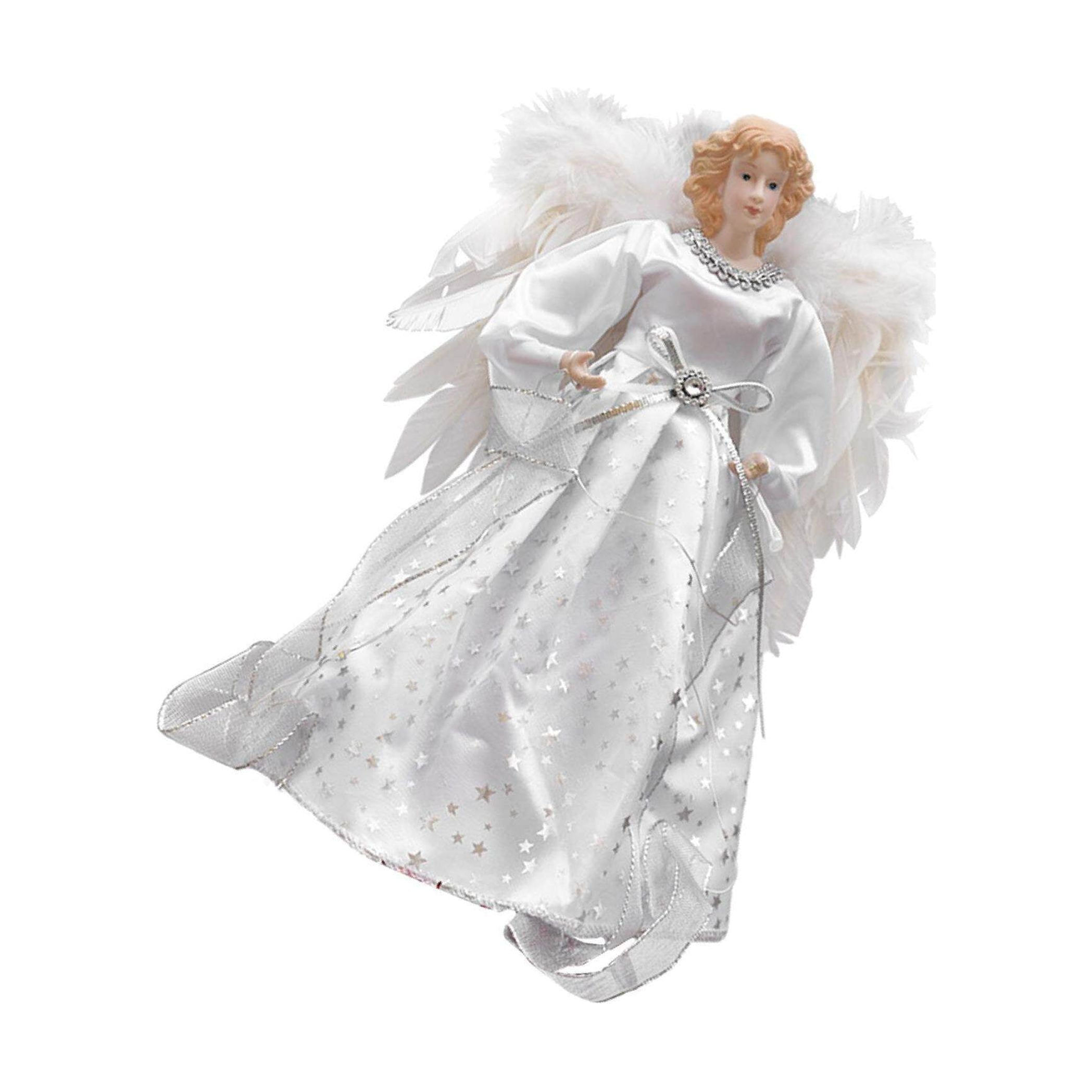 pitrice Christmas Tree Angel Topper 10-LED Illuminated for Treetop New ...