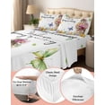 4 Piece Queen Sheet Set Spring Groundhog Sheets Set for Queen Size Bed ...