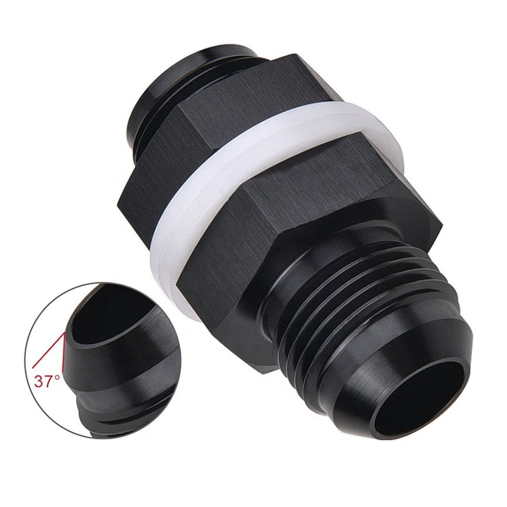 AN Male Flare Straight Fuel Cell Bulkhead Fittings Aluminum Fuel Tank ...