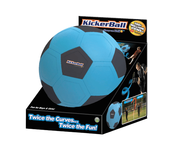 KickerBall Soccer Ball, Trick Ball that Curves and Swerves, Blue, As ...