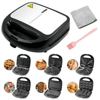 6-in-1 Mini Donut Maker,Waffle Maker,Grill Maker,Madeleines Maker,Nut ...