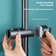 Adjustable Handheld Shower Holder Stand, ABS Anti-Slip Wall Mount ...