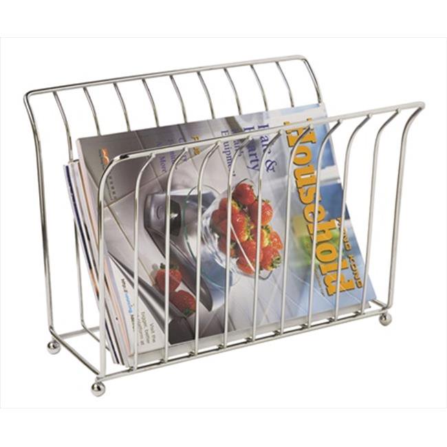 Home Basics Free-Standing Magazine Rack, Chrome - Walmart.com - Walmart.com