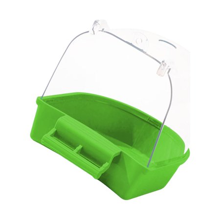 Ustyle Pet Bird Bath Box Lovebirds Small Parrot Bathing Parakeets Birds ...