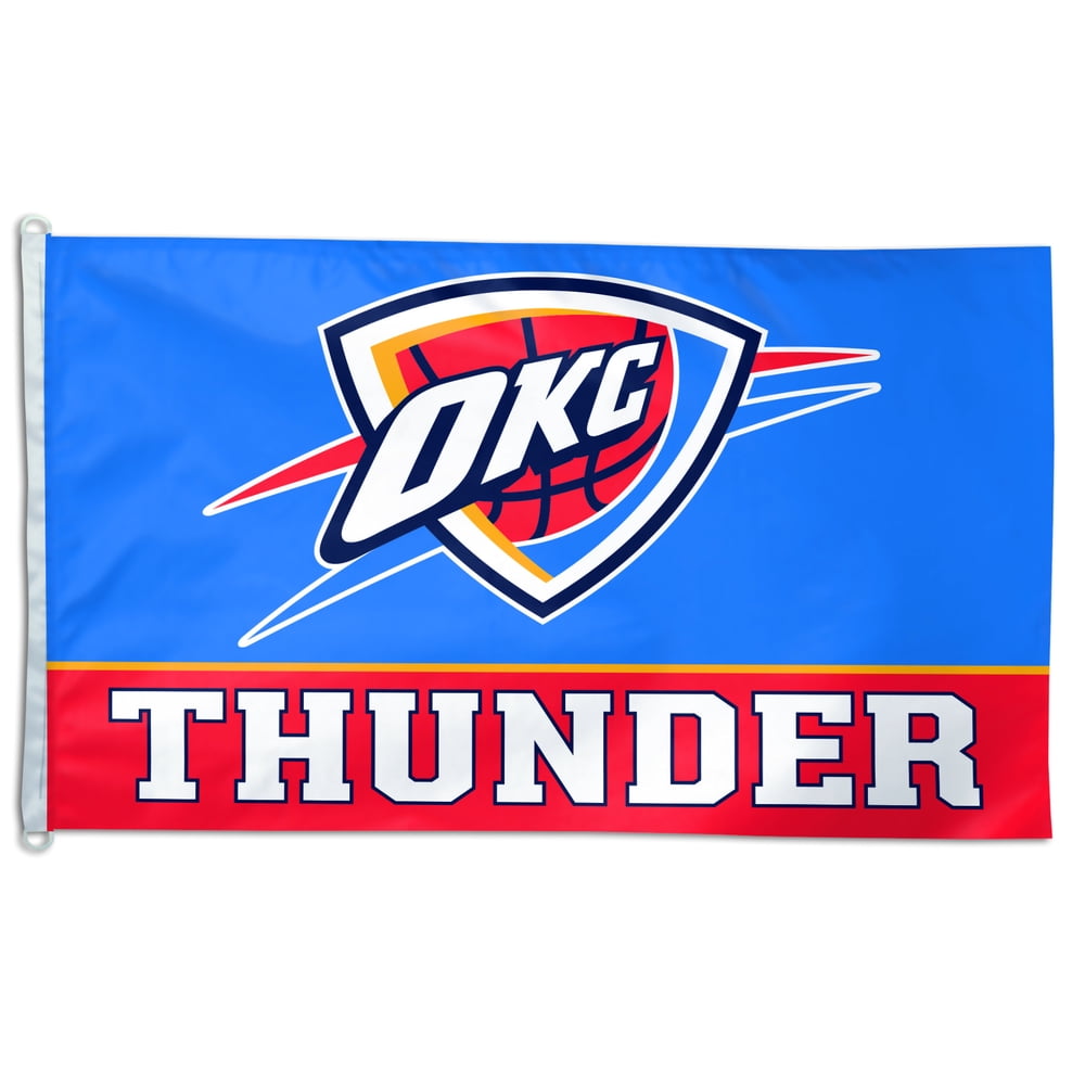 WinCraft Oklahoma City Thunder 3' x 5' Wordmark Flag - Walmart.com ...