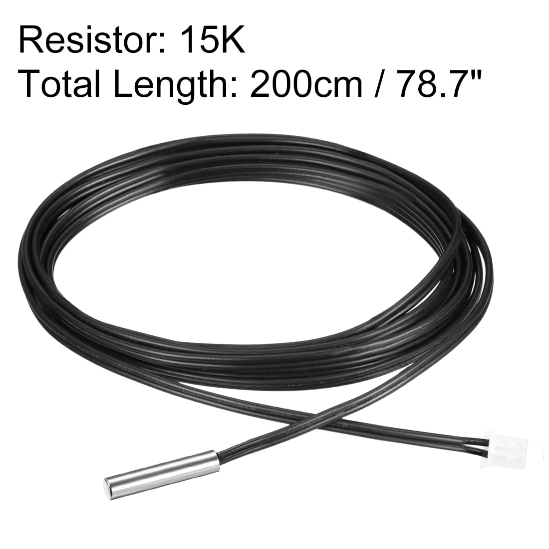 15K NTC Thermistor Probe 78.7 Inch Temperature Temp Sensor for Air ...