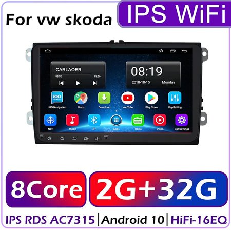 Car Android 10 2din Carplay Radio Gps Multimedia For Volkswagen Skoda Octavia Golf 5 Vw Touran ...