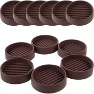 softtouch 2 1/2" Square Carpet Bottom Caster Cups, Brown/Gray (4 Pack ...