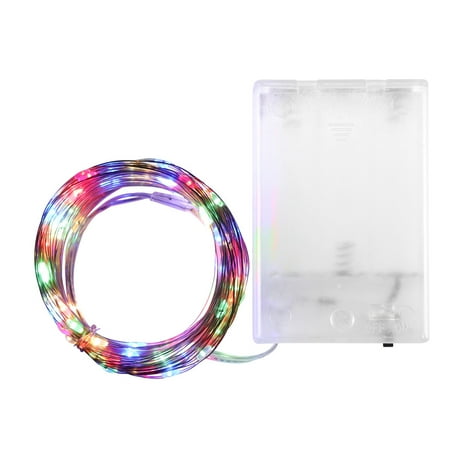 Copper Wire Lights Battery Operated LED Lights String, Battery Operated ...