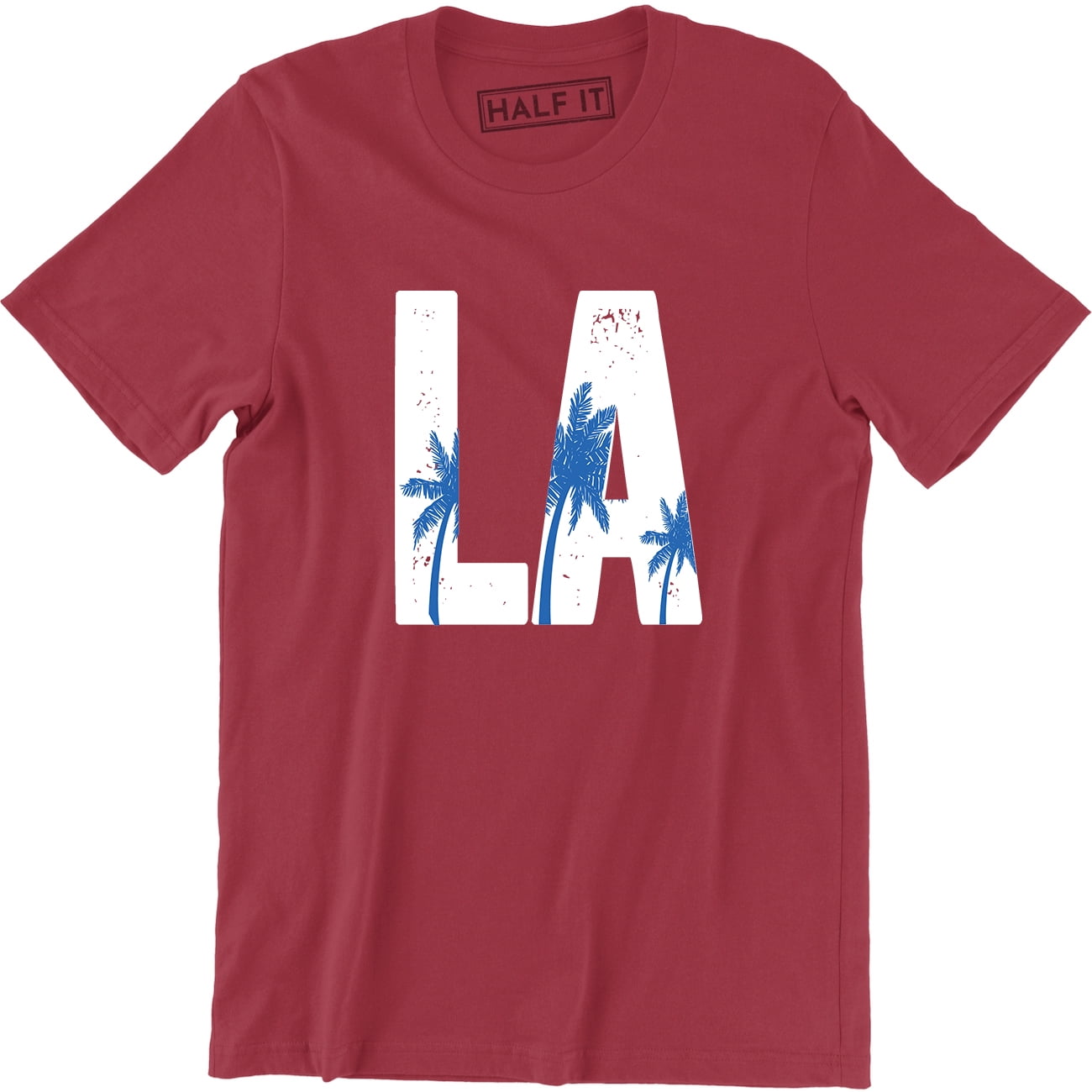 Los Angeles Logo LA Palm Tree Boulevard Men's T-Shirt - Walmart.com