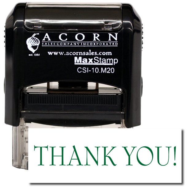 Self-Inking Thank You Stamp with Mint Green Ink - Walmart.com - Walmart.com