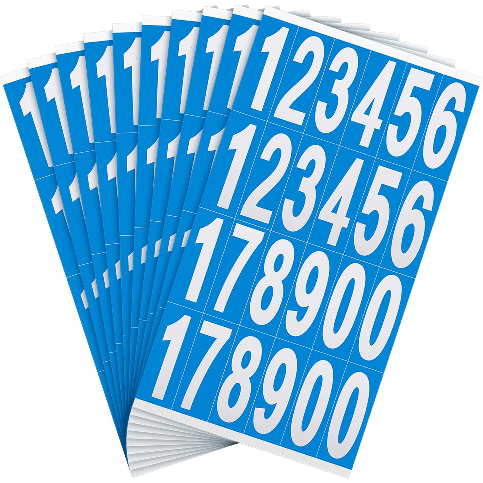 240 Pieces 10 Sheets Numbers Stickers Mailbox Numbers Self Adhesive ...