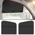 2-in-1 Car Window Sun Shade Curtain, Magnetic & Detachable Foldable ...