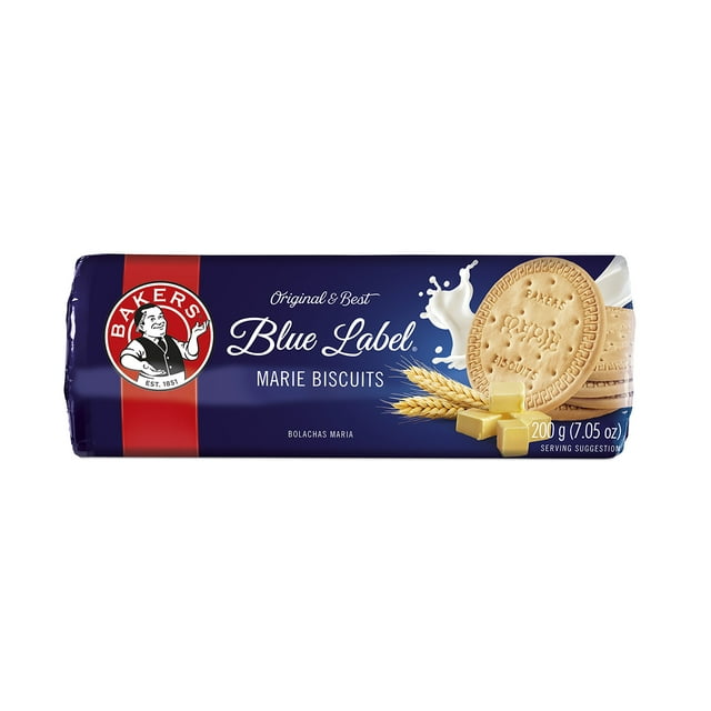 BAKERS Blue Label Marie Biscuits - 200 Grams (7oz) - Walmart.com